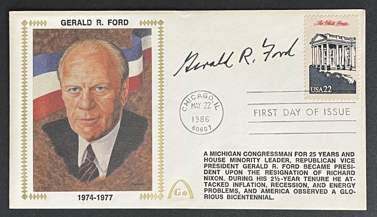 Gerald Ford Autographed Presidential Set First Day of Issue Gateway St ...