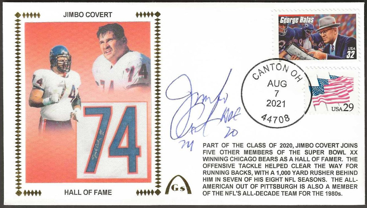 Jimbo Covert Autographed Hall Of Fame Gateway Stamp Cachet Envelope Co ...