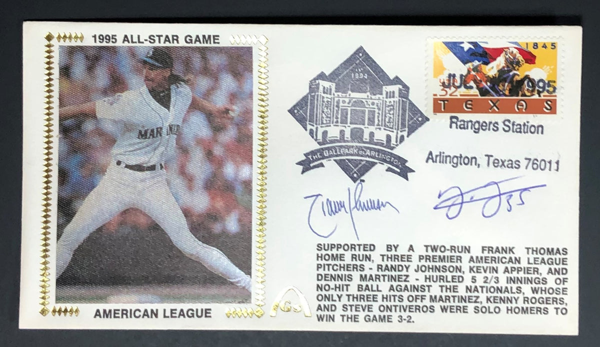 Randy Johnson & Frank Thomas Autographed 1995 All Star Game Gateway St ...
