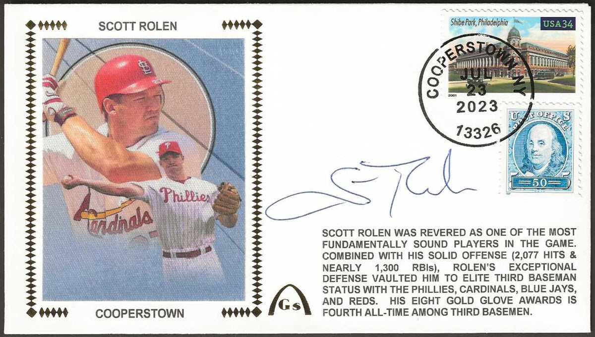 Scott Rolen Hall Of Fame Autographed Gateway Stamp Envelope ...