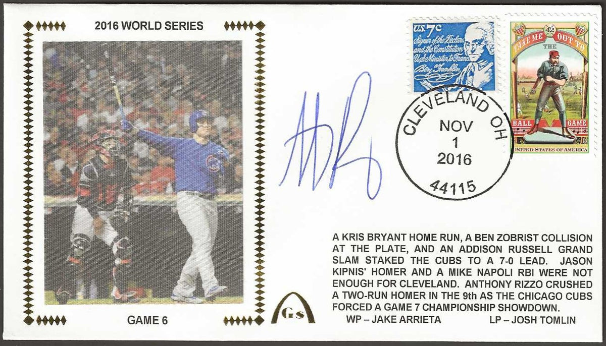Anthony Rizzo Autograph ADD to 2016 World Series Games 6 or 7 Gateway ...