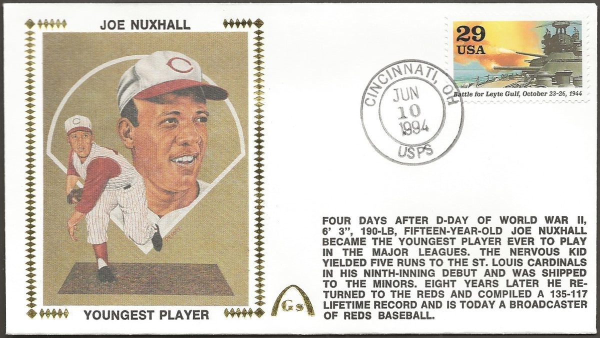 Joe Nuxhall Un-signed Youngest MLB Player 50th Anniversary Gateway Sta ...