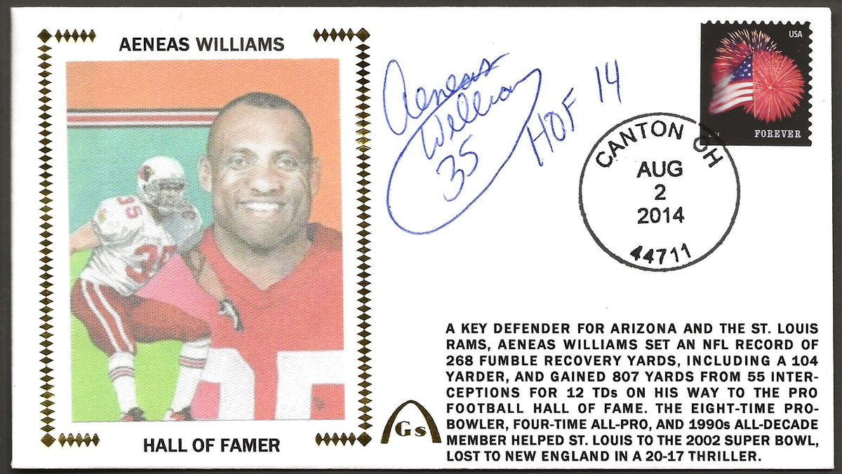 Aeneas Williams Autographed Hall Of Fame Gateway Stamp Envelope ...