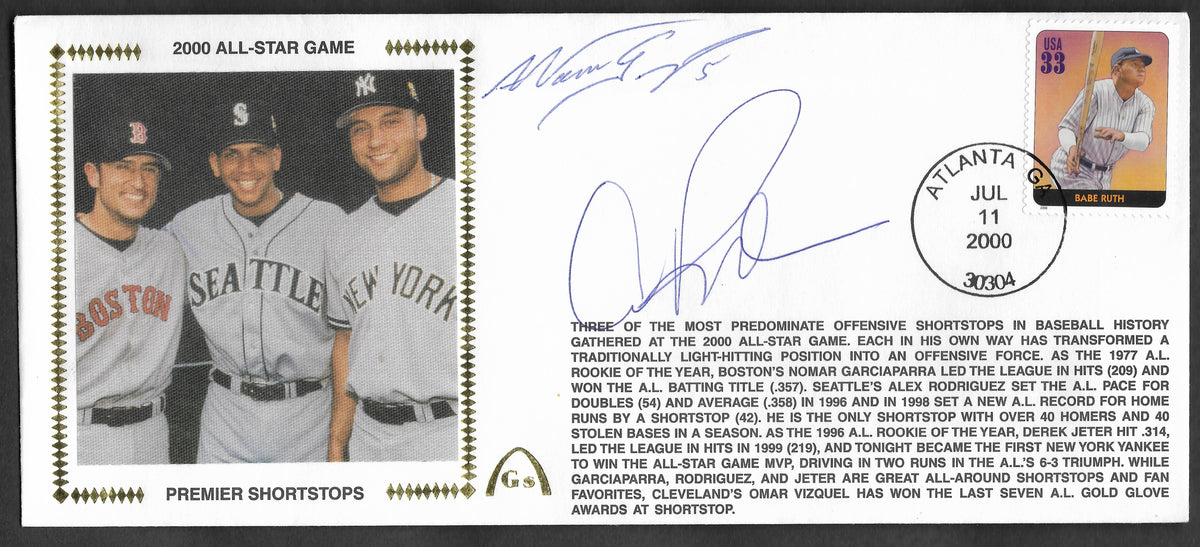 Alex Rodriguez & Nomar Garciaparra Autographed 2000 All-Star Premier S ...