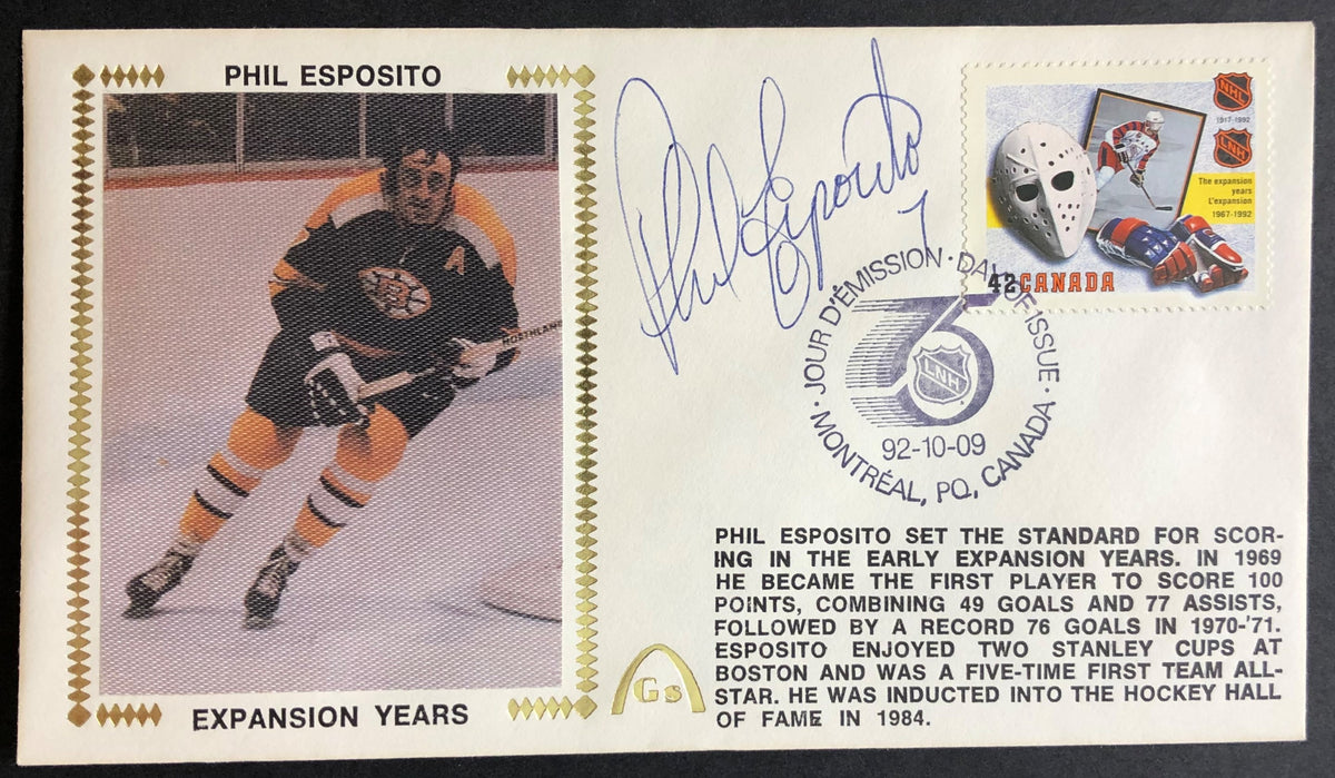 Phil Esposito JSA Autographed Canada Post First Day Of Issue - NHL 75t ...
