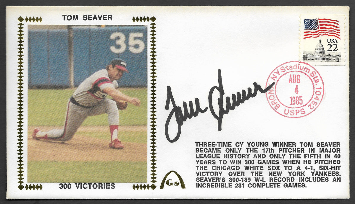 Tom Seaver 300 Wins Autographed Gateway Stamp Envelope – GatewayStamp.com