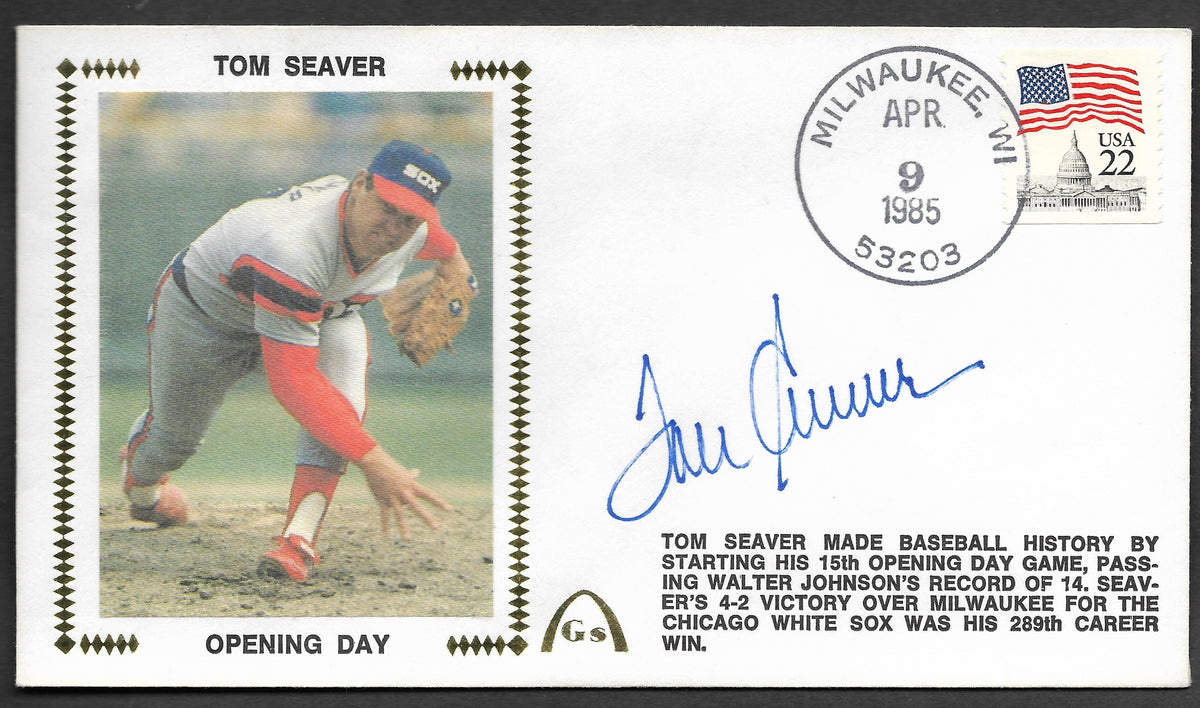 Tom Seaver Opening Day Record Autographed Gateway Stamp Envelope ...