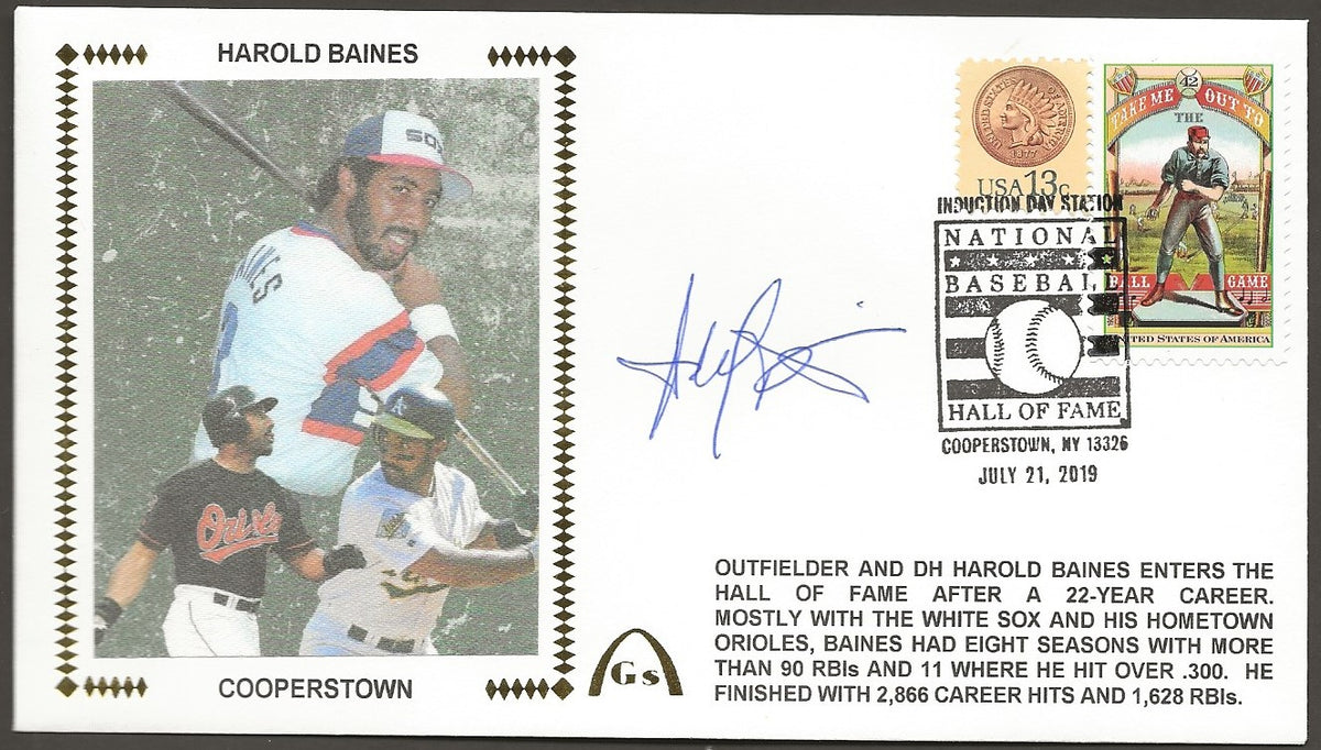 Harold Baines Autographed Hall Of Fame Gateway Stamp Envelope ...